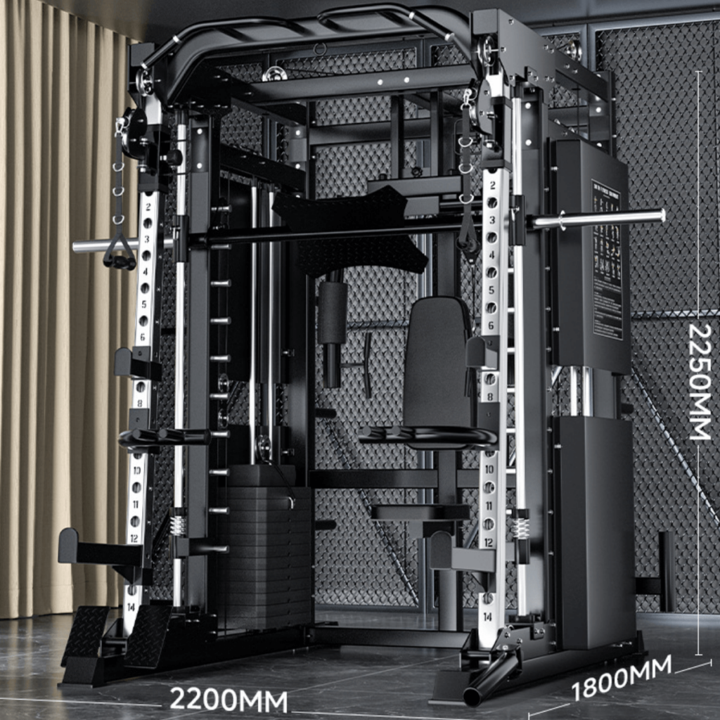Smith Machine Training Station with 126KG Weight Stacks | Model K9